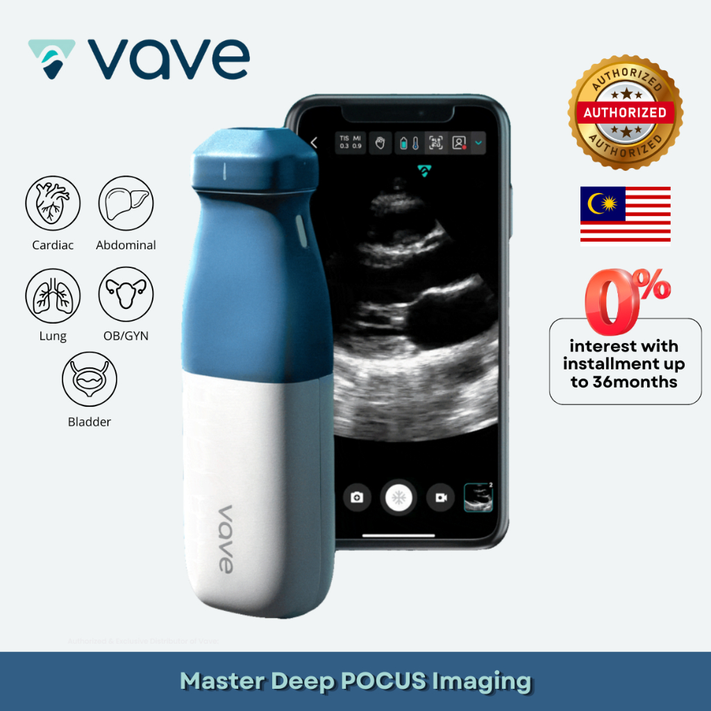 Vave Phased Probe - Wireless Ultrasound | Portable | FDA/MDA Approved ...
