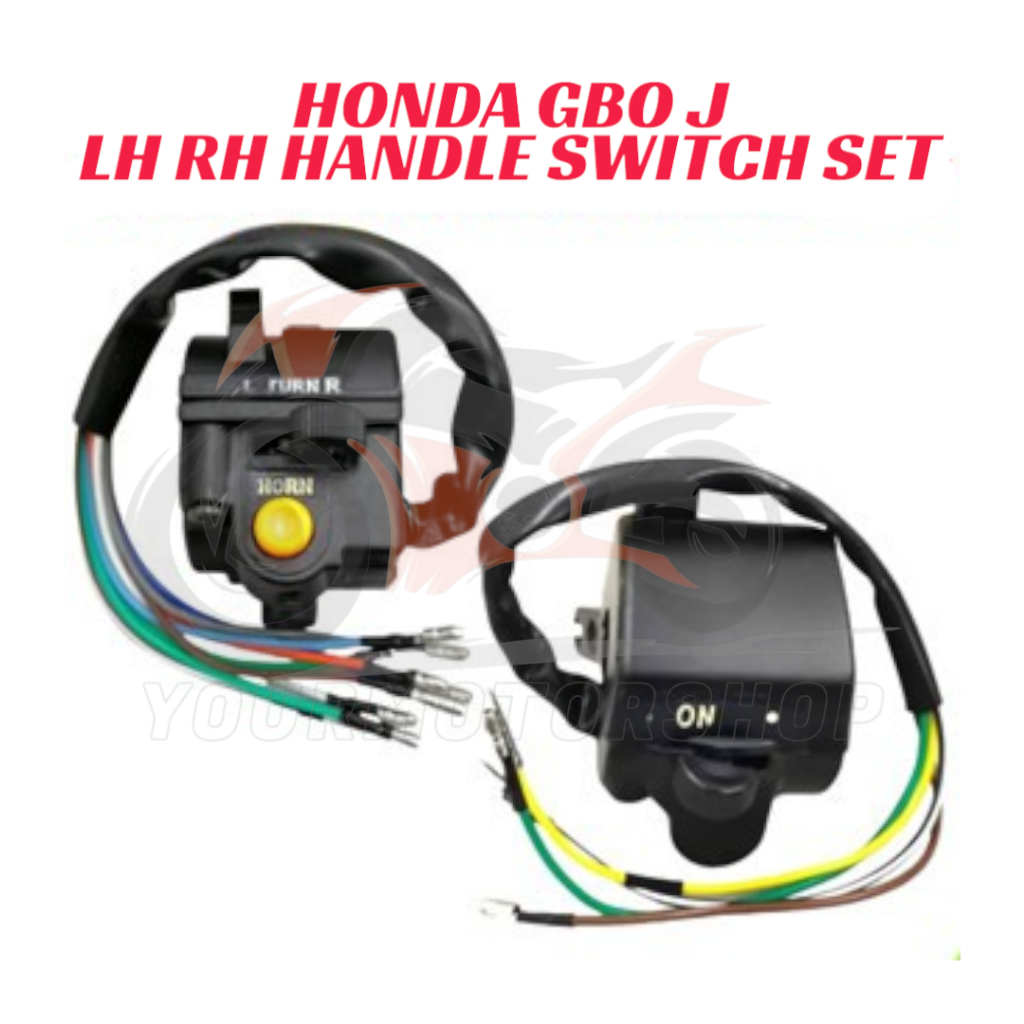 Honda GBOJ GBO J LH RH Kiri KANAN Handle Switch Assy Suis Suiz Kiri ...
