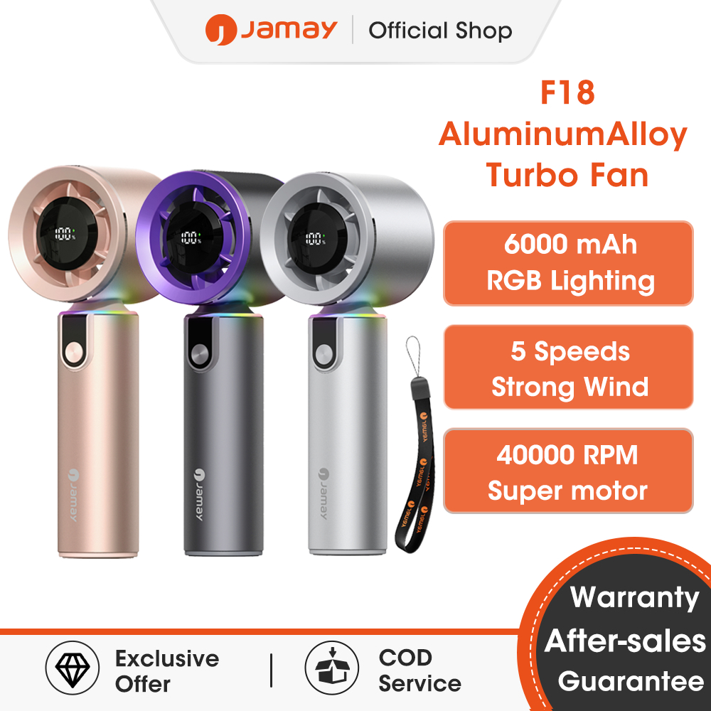 JAMAY Fan Handheld Portable Fan Turbo High Speed Kipas Tangan Mini Fan ...