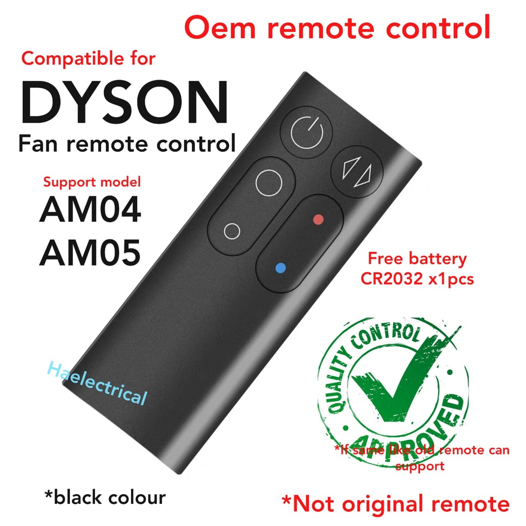 Fan Remote Control For DYSON AM04 AM05 (Free Battery) | Shopee Malaysia