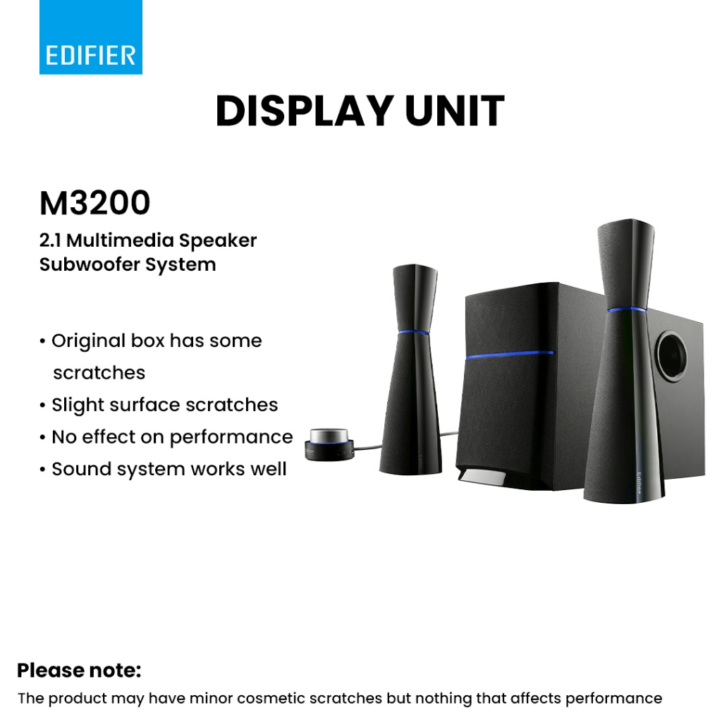 Edifier M3200 [Display Set] 2.1 Multimedia Speaker Subwoofer System ...
