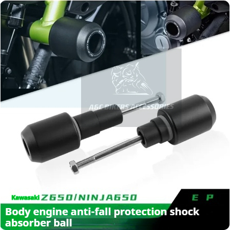 Kawasaki Z650 Z650RS Ninja650 Evotech Frame Slider Body Protection ...