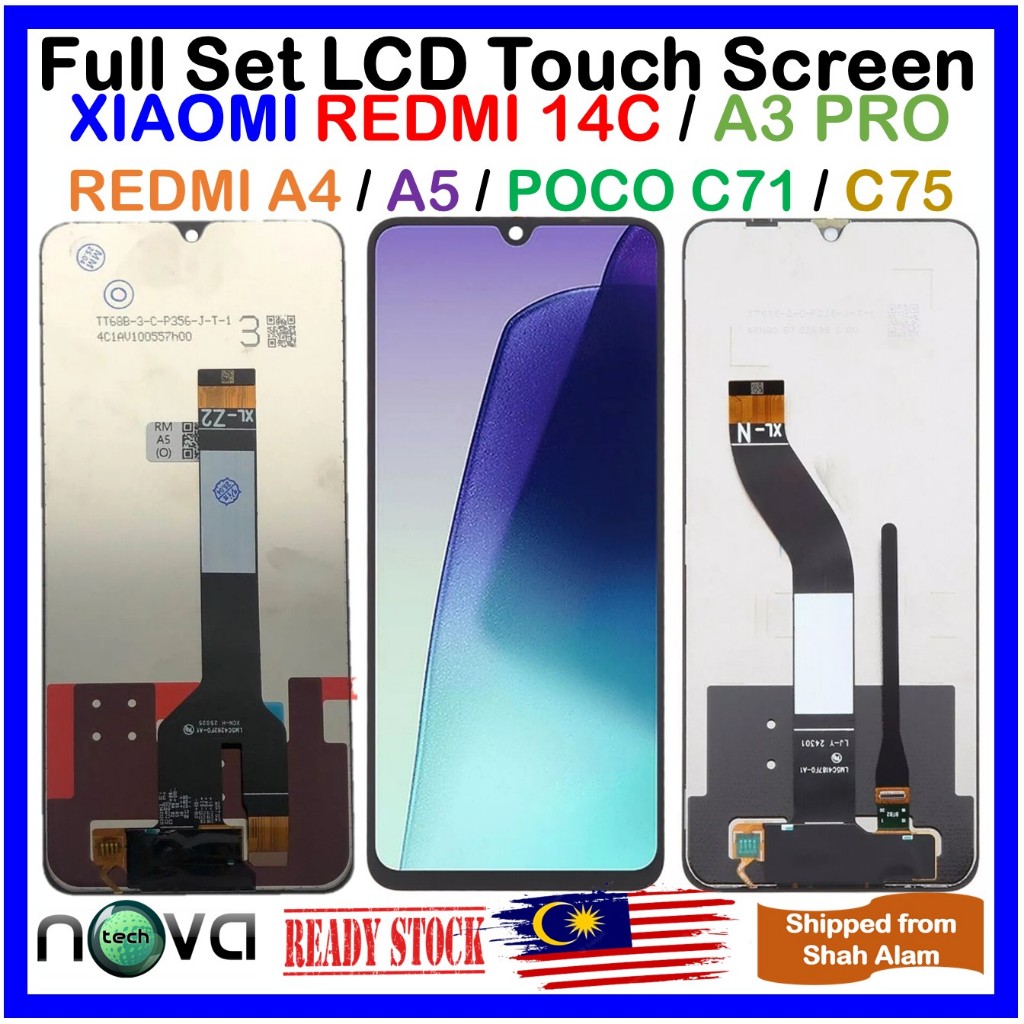 ORI NGS Brand Full Set LCD Screen Fit For REDMI 14C / REDMI A3 Pro ...