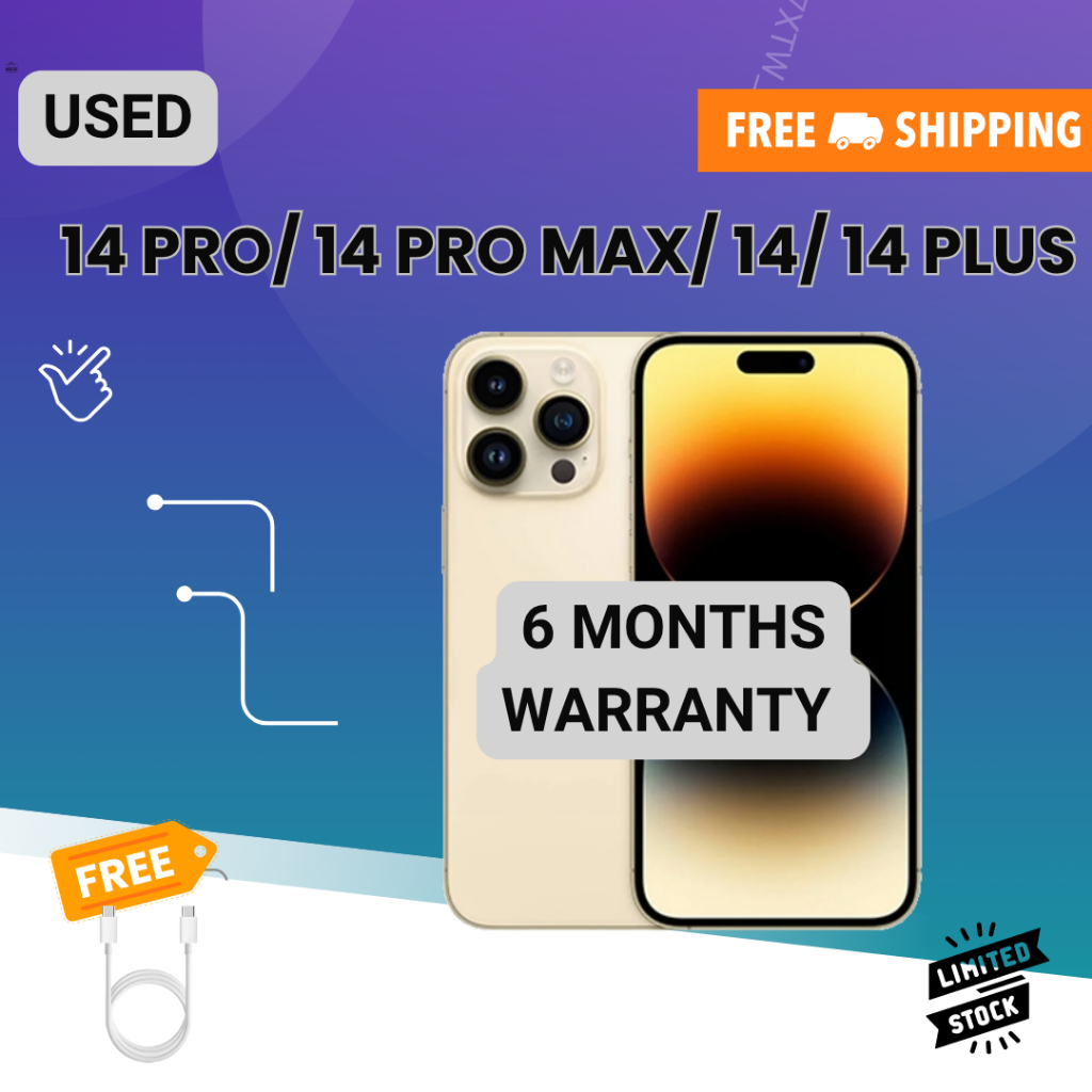 USED 14 / 14P / 14pm / 14+ (6 Months warranty & 99% Good condtion) | Shopee Malaysia
