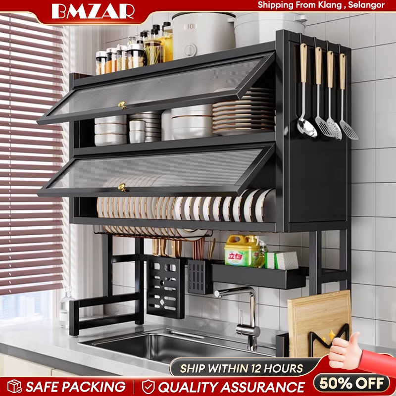 Kitchen Rack Dish Rack Rak Dapur Rak Pinggan Mangkuk Dish Drainer Sink ...