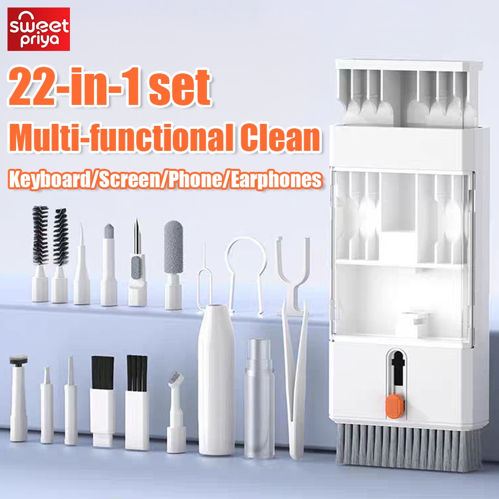 22-in-1 Keyboard Cleaning Brush Kit Multifunction Pembersih Computer ...