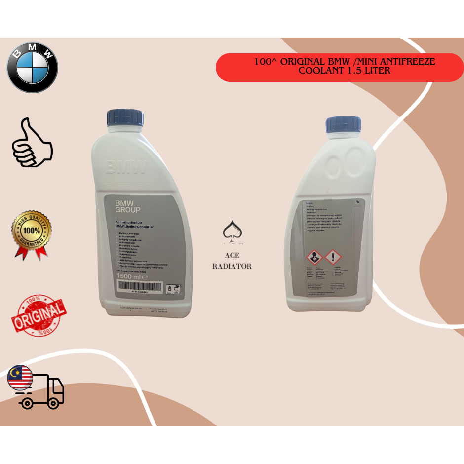 100^ ORIGINAL BMW /MINI ANTIFREEZE COOLANT 1.5 LITER | Shopee Malaysia