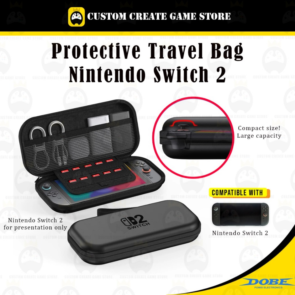 Nintendo Switch 2 Carrying Case Eva Protective Travel Bag Switch 2 ...