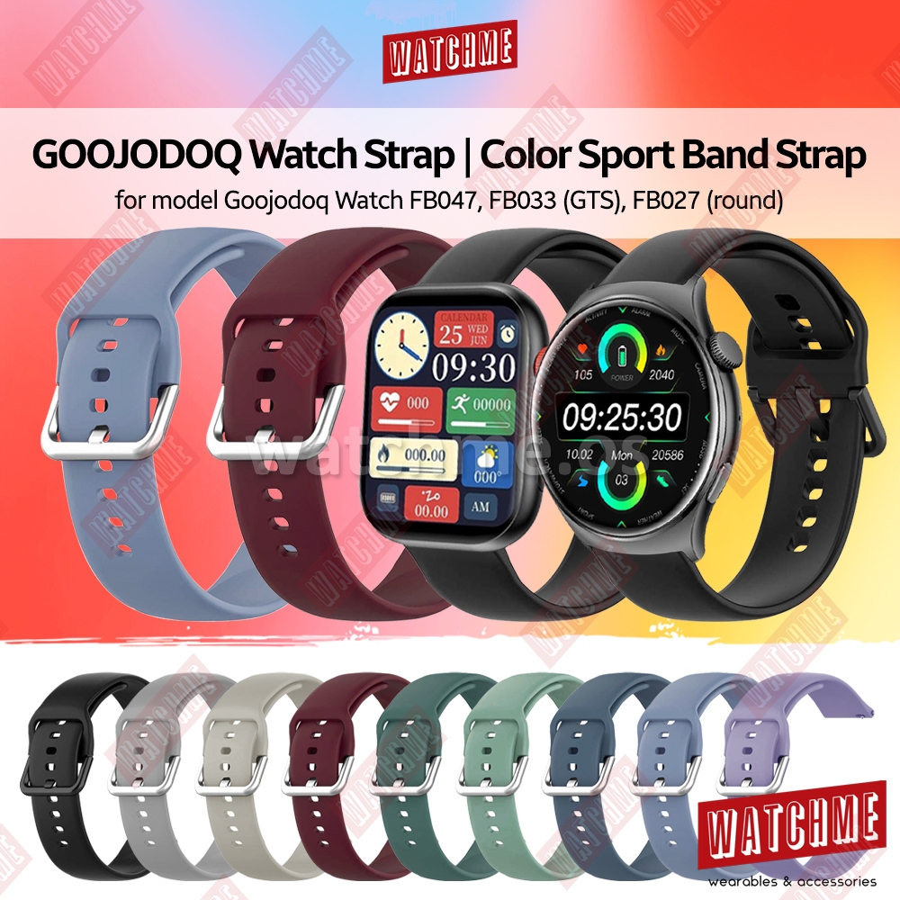 GOOJODOQ Watch Strap, Color Sport Band Style 22mm 20mm, Stainless Steel ...