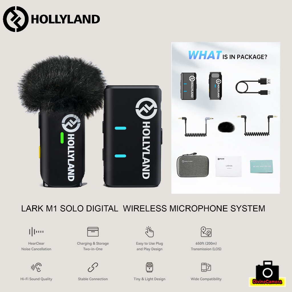 Hollyland LARK M1SOLO/M1 DUO 2-Person Wireless Microphone System | Shopee Malaysia