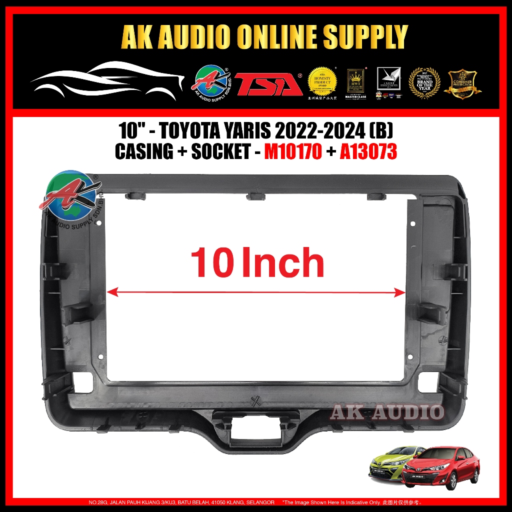Toyota Yaris 2022 - 2023 ( MODEL B ) Android Player 10” Casing +Socket ...