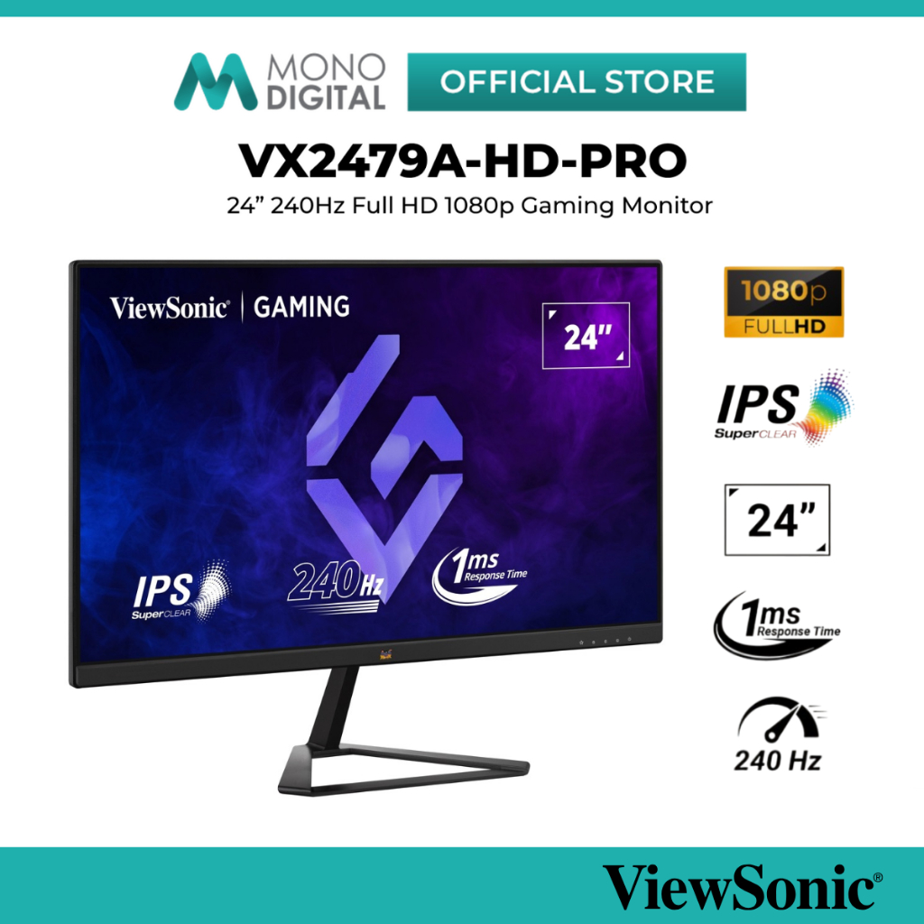 VIEWSONIC 24” VX2479A-HD-PRO @240HZ / 27" VX2779-HD-PRO @180HZ LED FULL HD IPS PANEL GAMING LCD ...