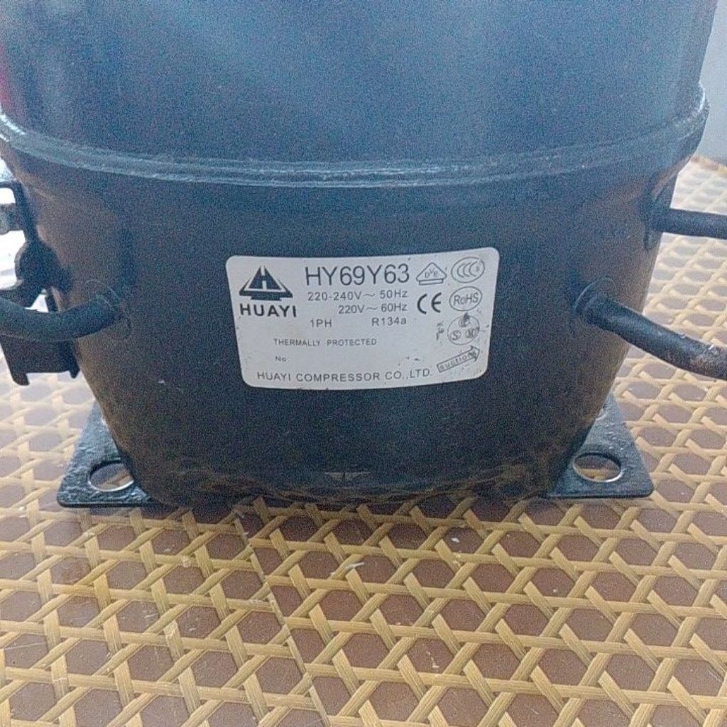 (100% ORIGINAL) USED REFRIGERATOR COMPRESSOR HY69Y63 INVERTER ...