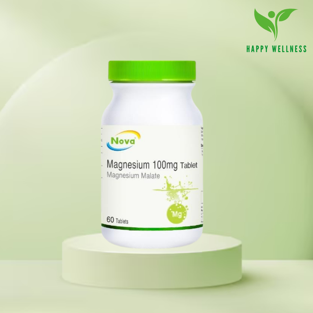 Nova Magnesium Supplement 100mg 60 Tablets | For Energy, Relaxation ...