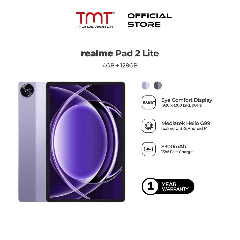 realme Pad 2 Lite WiFi Tablet (4GB RAM + 128GB ROM) | Shopee Malaysia
