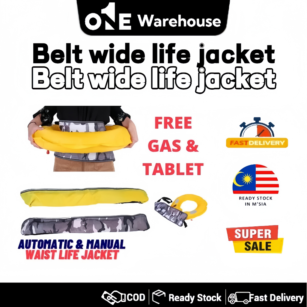 Malay COD 】Life Jacket jaket keselamatan air safety life jacket Vest ...