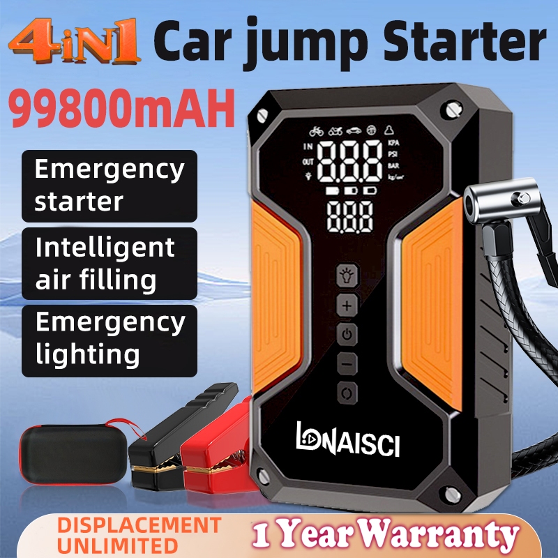 99800 Car Jumper power Bank jump Starter 12V/24V heavy duty powerbank ...