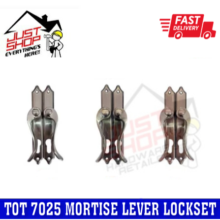 TOT Mortise 7025 Lever Grille Door Lock Set SN/AB/AC | Shopee Malaysia