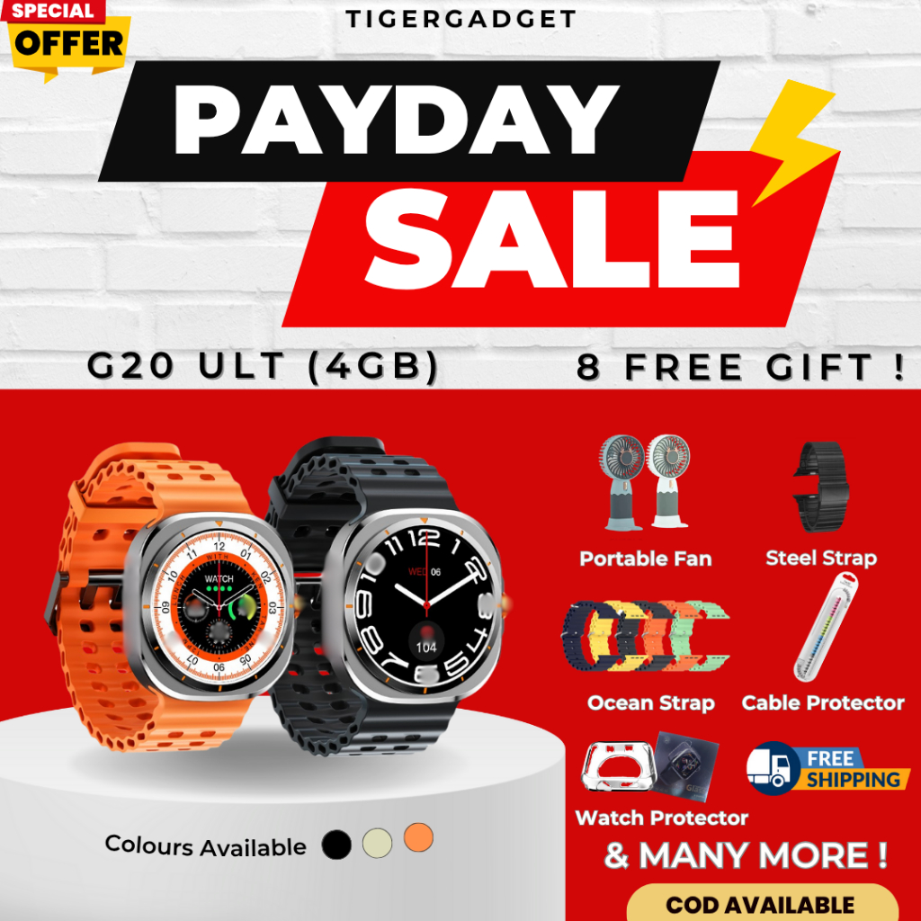 (LATEST) G20 ULTRA (HD SCREEN + 4GB) 49MM SIZE // PAYDAY SALE // 8 FREE ...