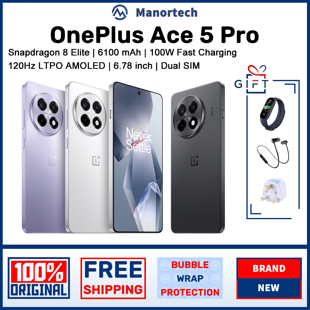 OnePlus Ace 5 Pro Snapdragon 8 Elite 6.78 inch 8T LTPO AMOLED 6100mAh Large Battery 100W Fast ...