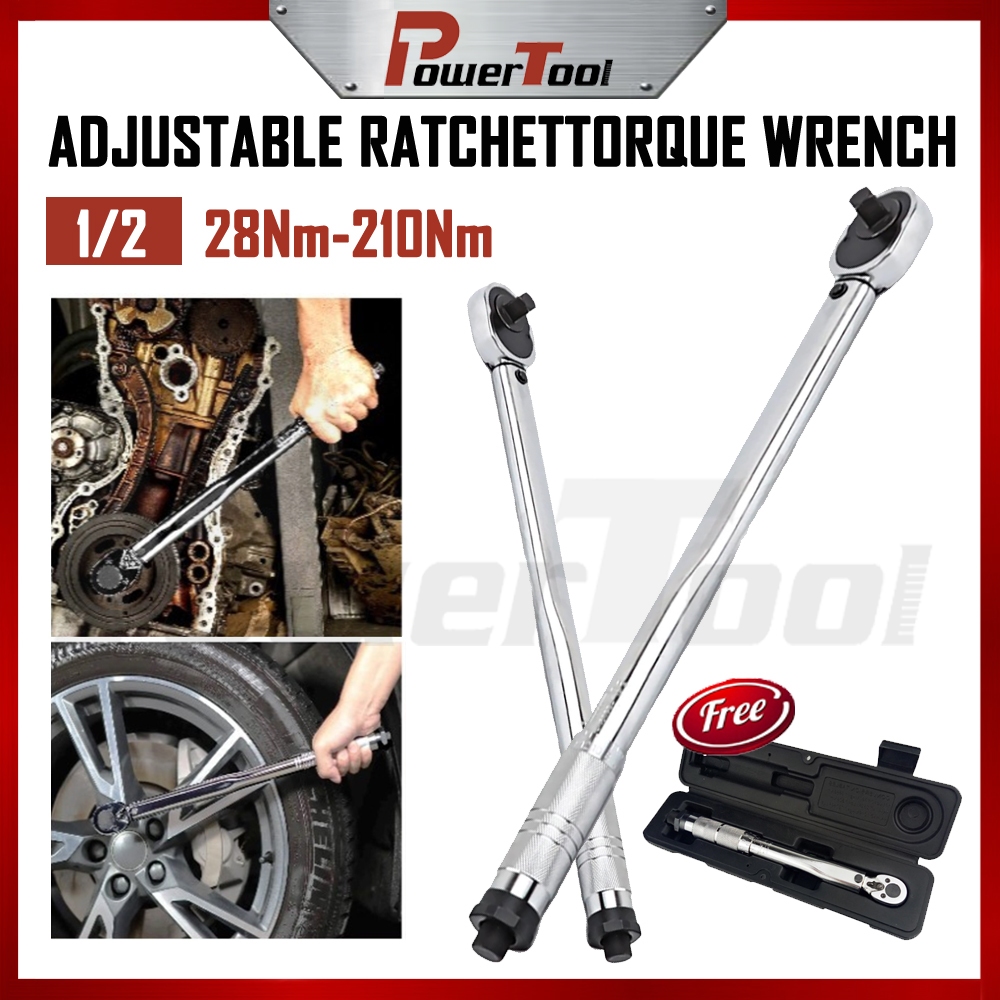 1/2 inch Driver Click Adjustable Micrometer Torque Wrench Spanar 28 ...