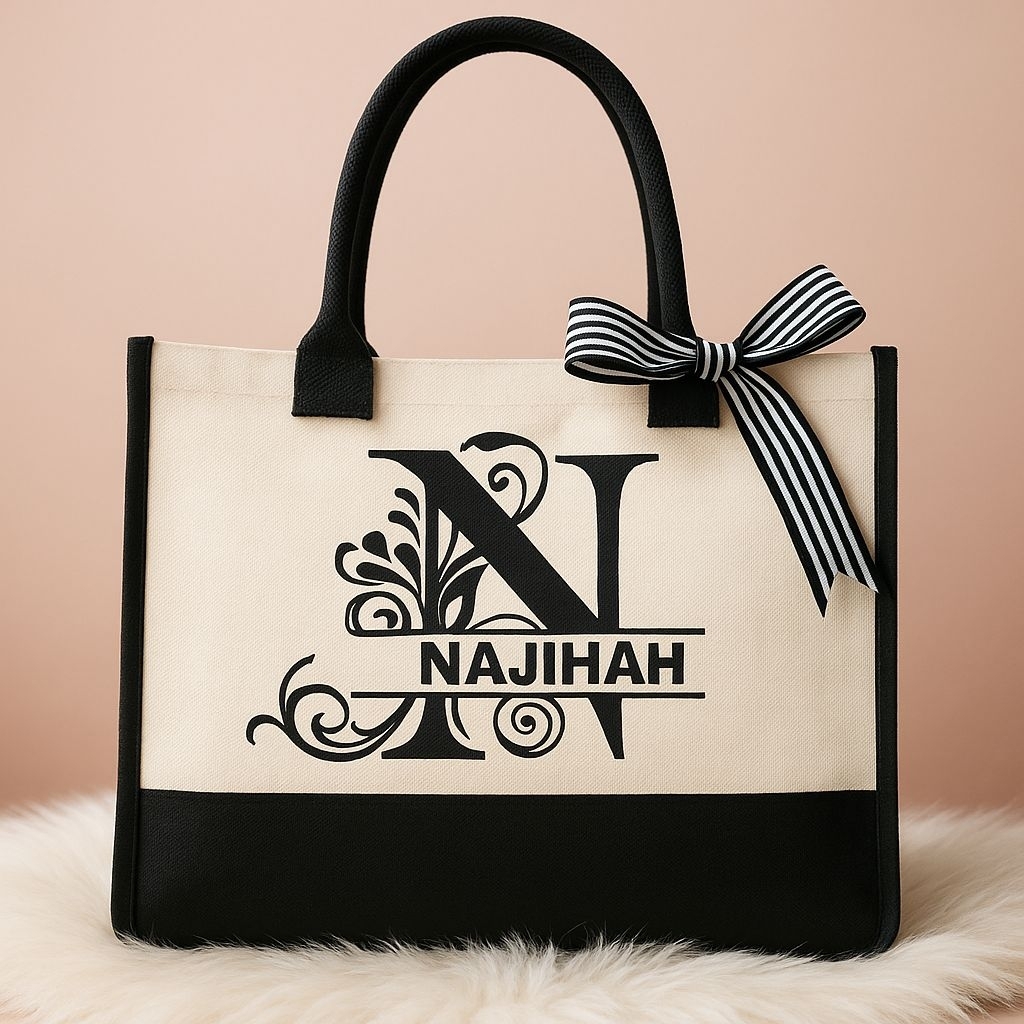 Doorgift Custom Jute Bag Beg telelung Goodies Event custom beg hadiah ...