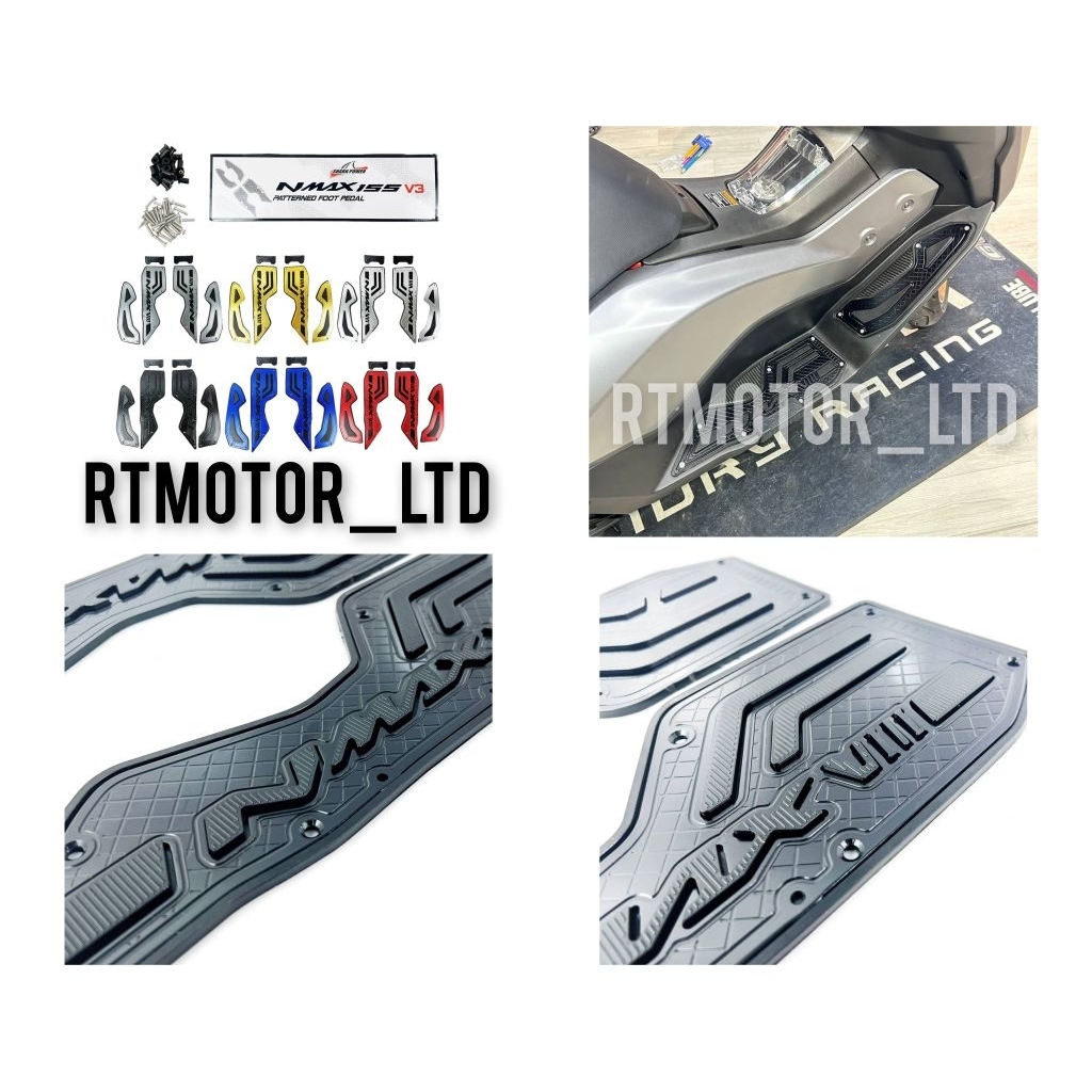YAMAHA 2025 NMAX V3 TURBO CARPET CNC FOOTPAD FOOTBOARD FLOOR PANEL ...