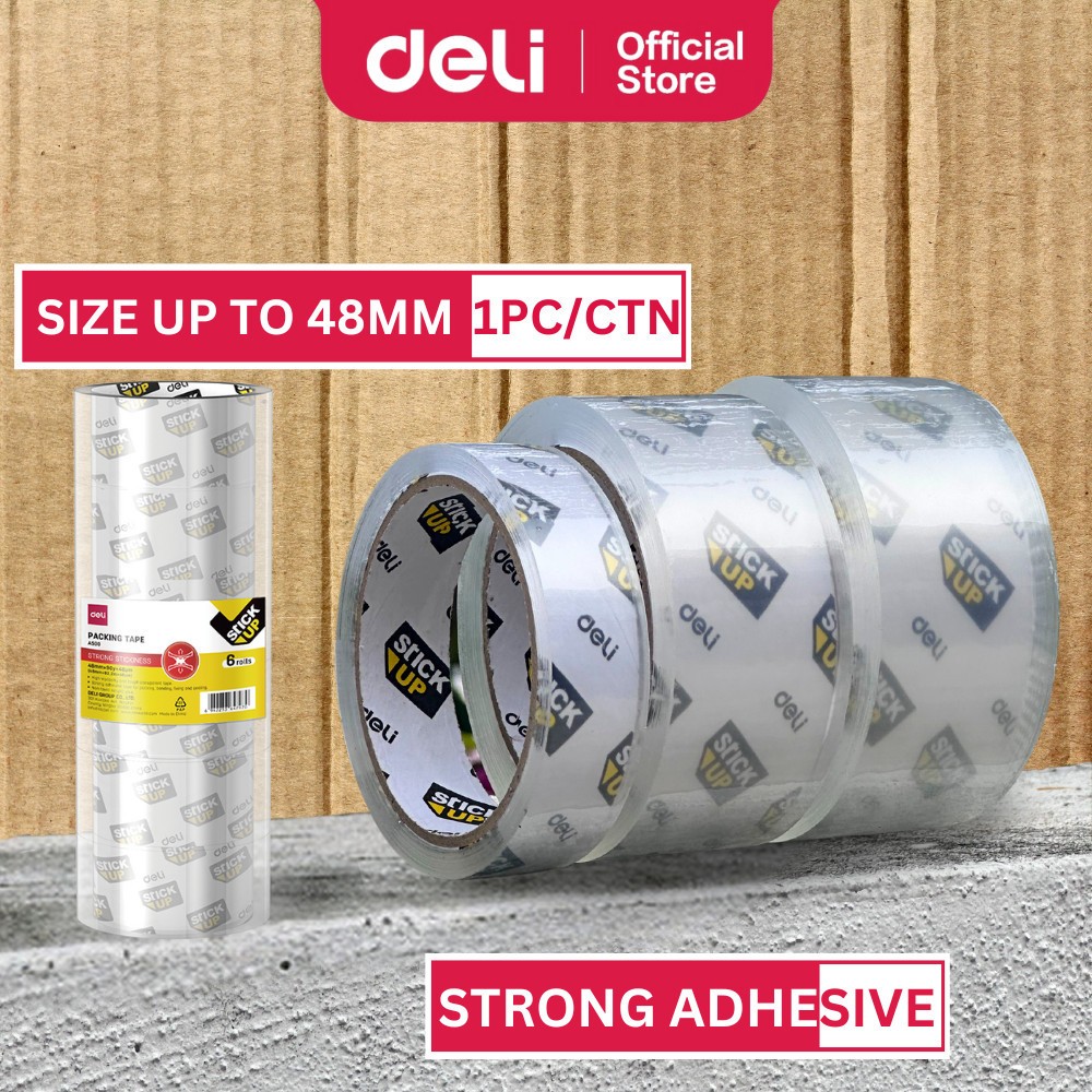 Deli Opp Tape Cellophane Packing 48mm x 90Y Transparent Speed Salotape ...
