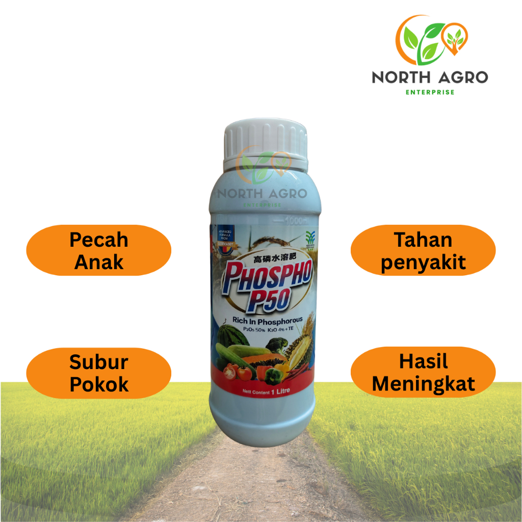 PHOSPO P50 | Baja Foliar Tinggi Fosforus 50% | Kuatkan Akar & Pecah ...