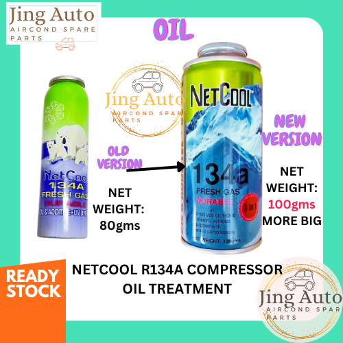 NETCOOL R134a Air Cond Car Kereta Compressor Oil Treatment With Fresh ...