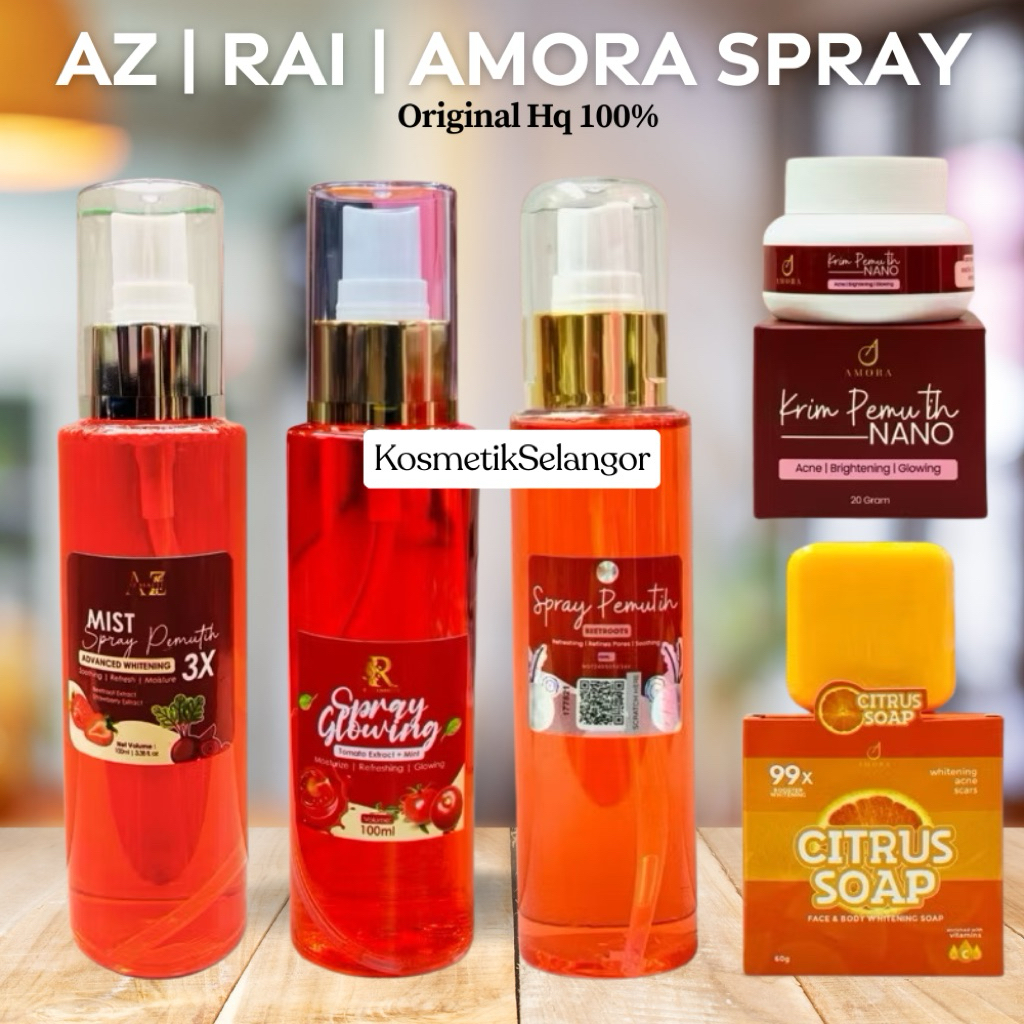 MIX AMORA SPRAY | AZ MIST | I FACE GLOW | Brightening Fairy S&kinz ...
