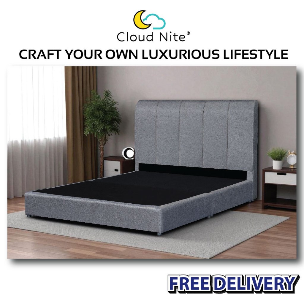 Cloud Nite C-Grey Divan set / Base - Solid Wood Bed frame (Single ...
