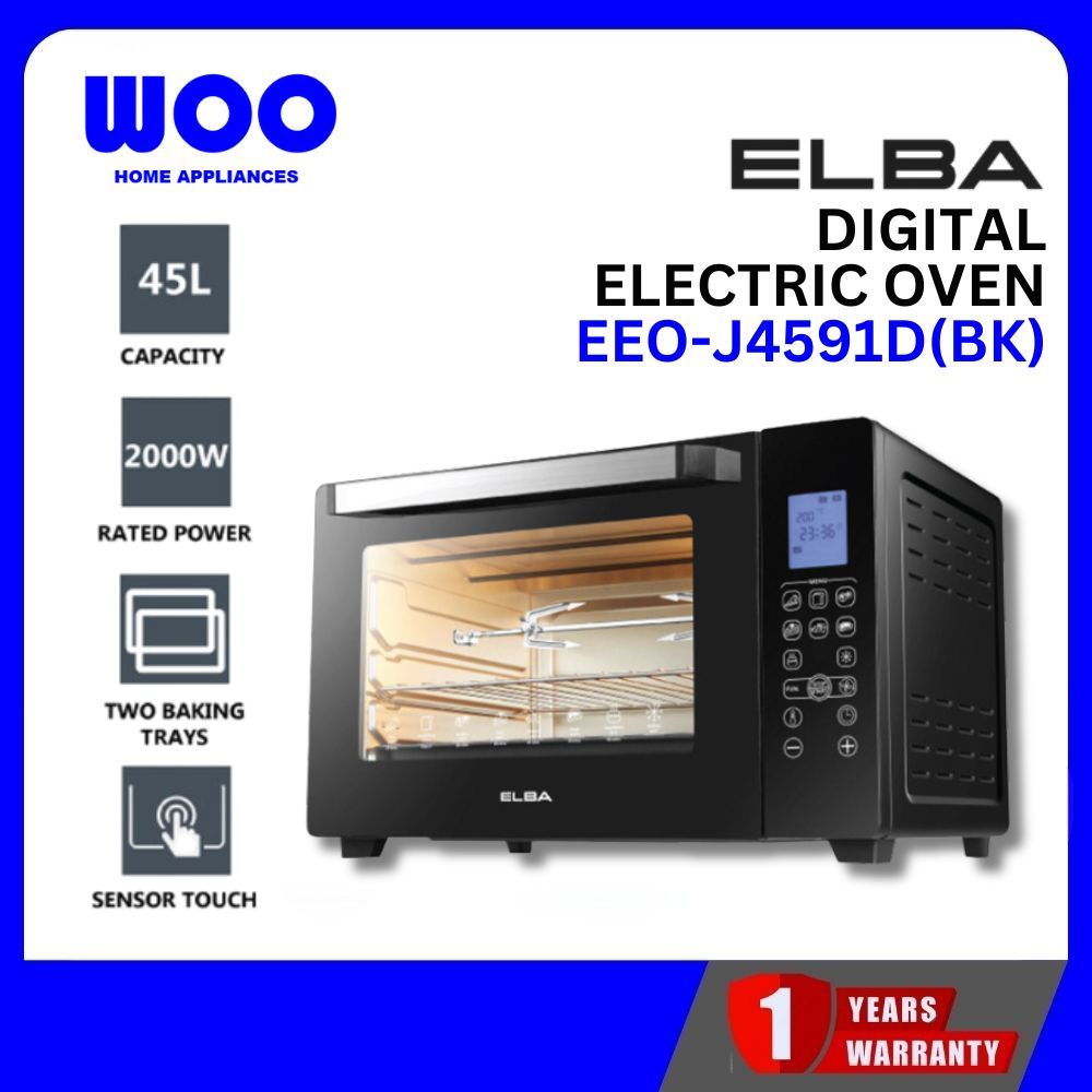 ELBA 45L DIGITAL ELECTRIC OVEN EEO-J4591D(BK) | Shopee Malaysia
