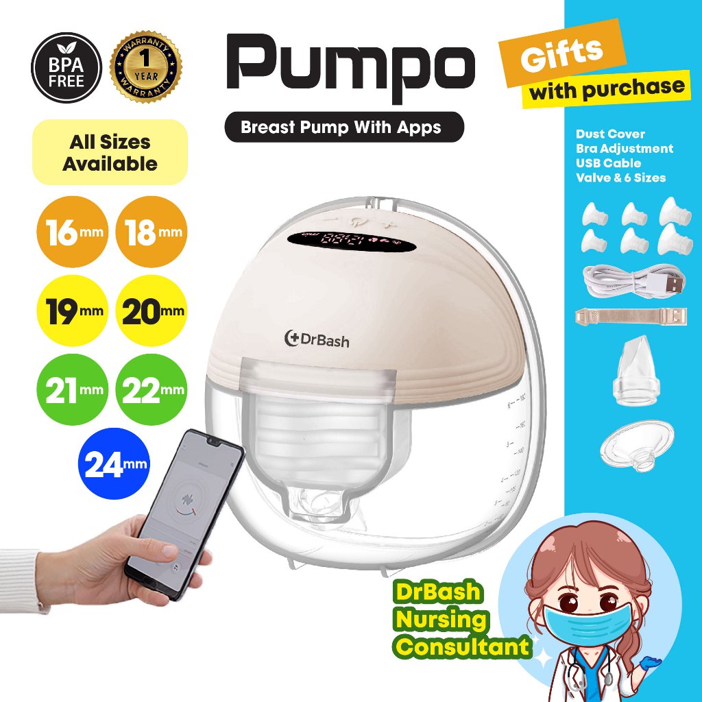 Wearable Electric Breast Pump Handsfree Milk Breastpump Pam Susu Baby ...