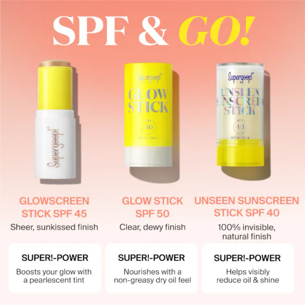Supergoop! Glow Stick Sunscreen SPF 50 PA++++ 💯 Authentic | Shopee Malaysia