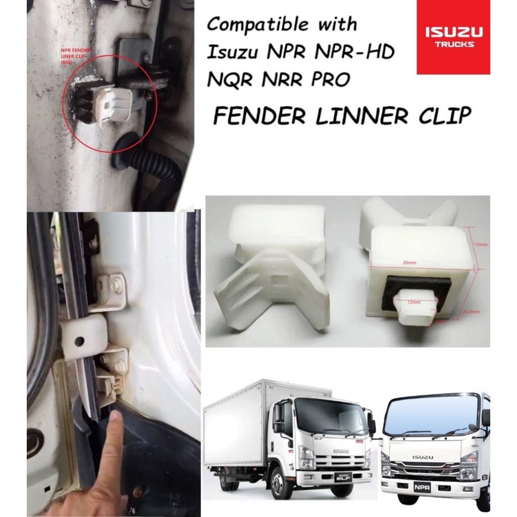 isuzu Npr pro npr81 frr elf fvr240 corner panel clip NLR PRO NPR150 NMR ...