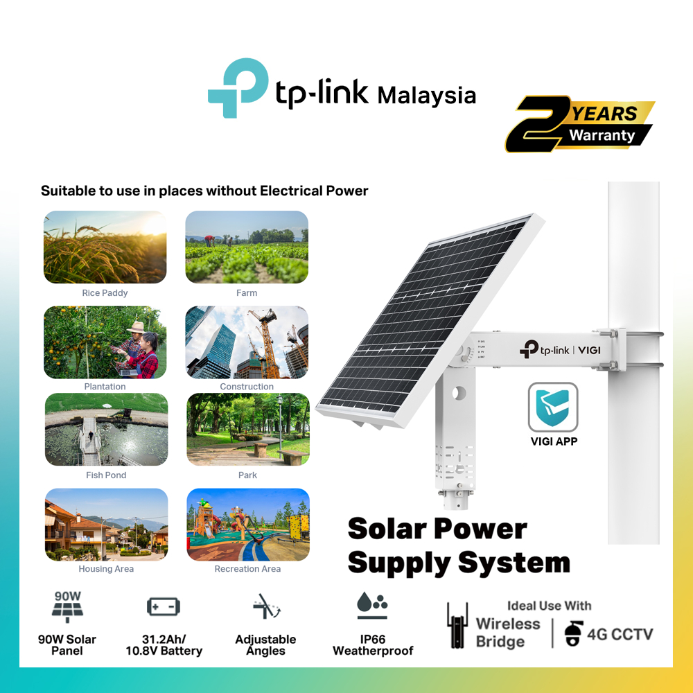 TP‑LINK VIGI SP9030 VIGI 90W Photovoltaic Adjustable Angles Panel ...