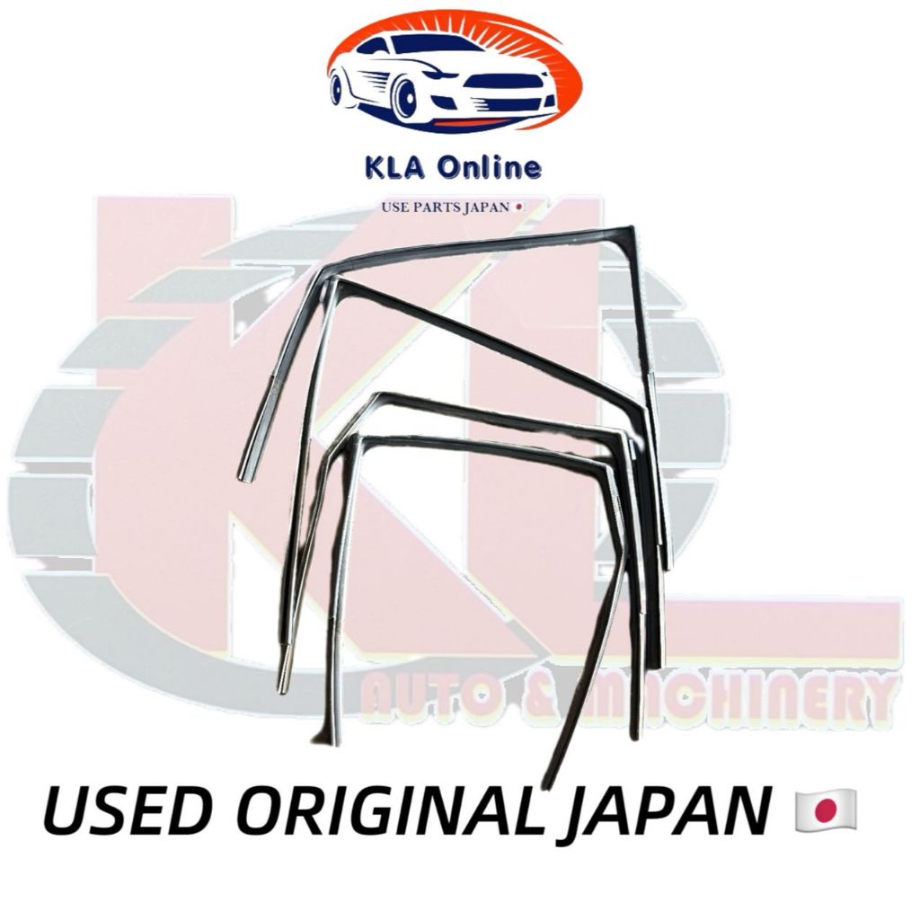 506.HONDA JAZZ GK3 GK5 T5A 14-17 DOOR GLASS RUN CHANNEL RUBBER/GETAH ...