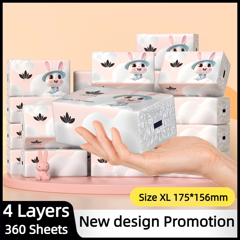 【20 Pack】Dinomi Table Size XL 175*156mm Tissue Soft Facial Tisu ...