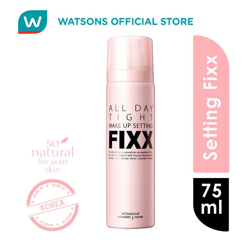 So Natural All Day Tight /Water Glow /Real Matte Makeup Setting 75ml Fixx 定妆喷雾 | Shopee Malaysia