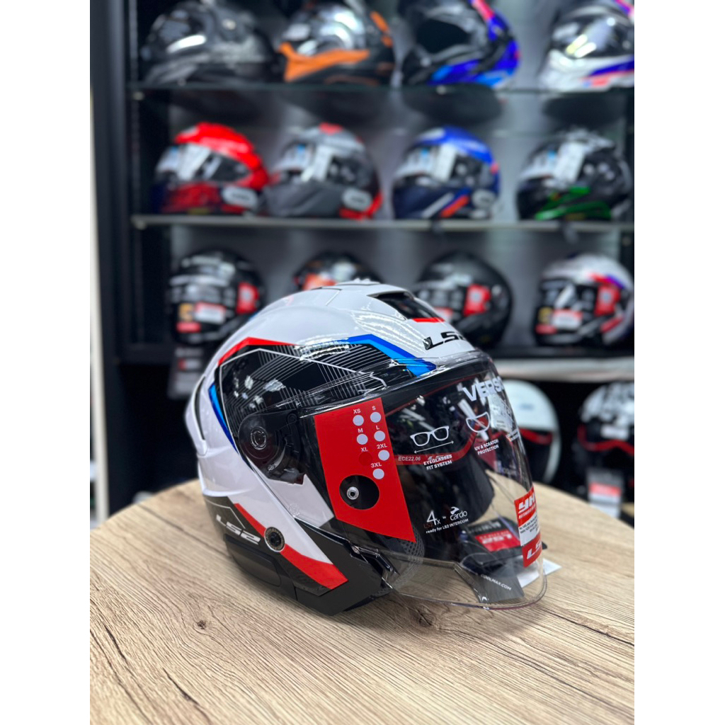 LS2 OF618 Verso II Open Face Helmet (double visor) | Shopee Malaysia
