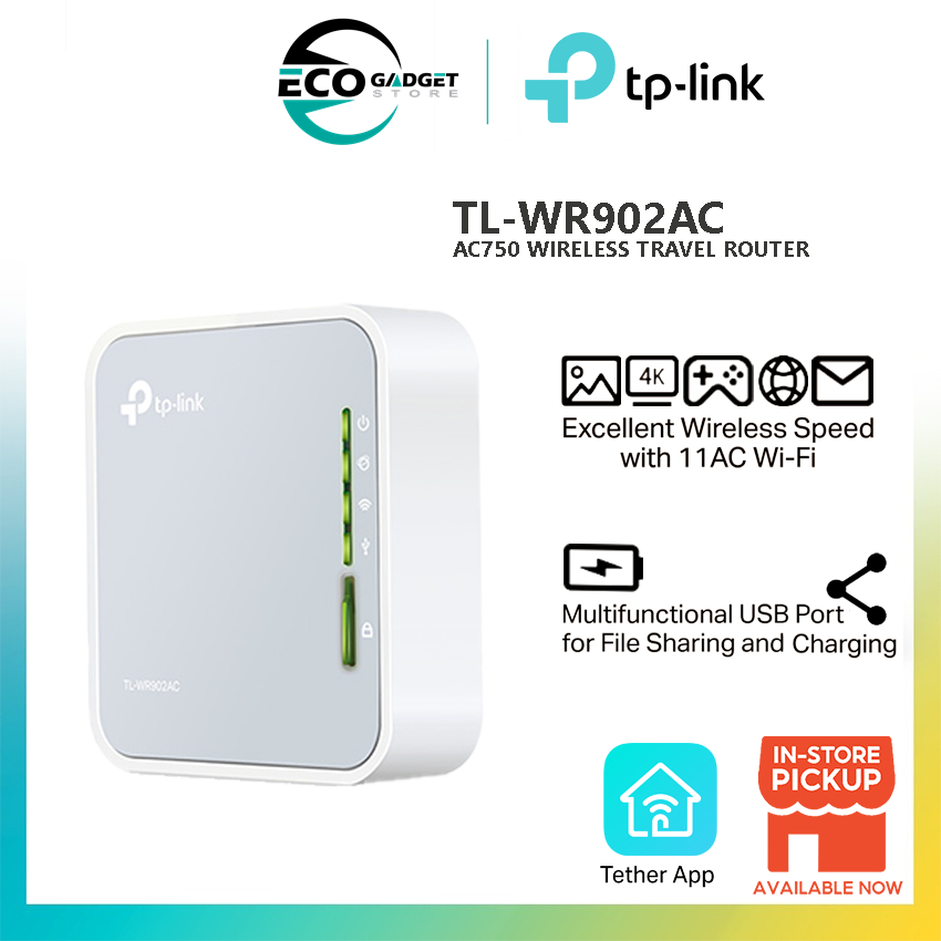 TP-Link TL-WR902AC | AC750 Wireless Travel Router | Shopee Malaysia