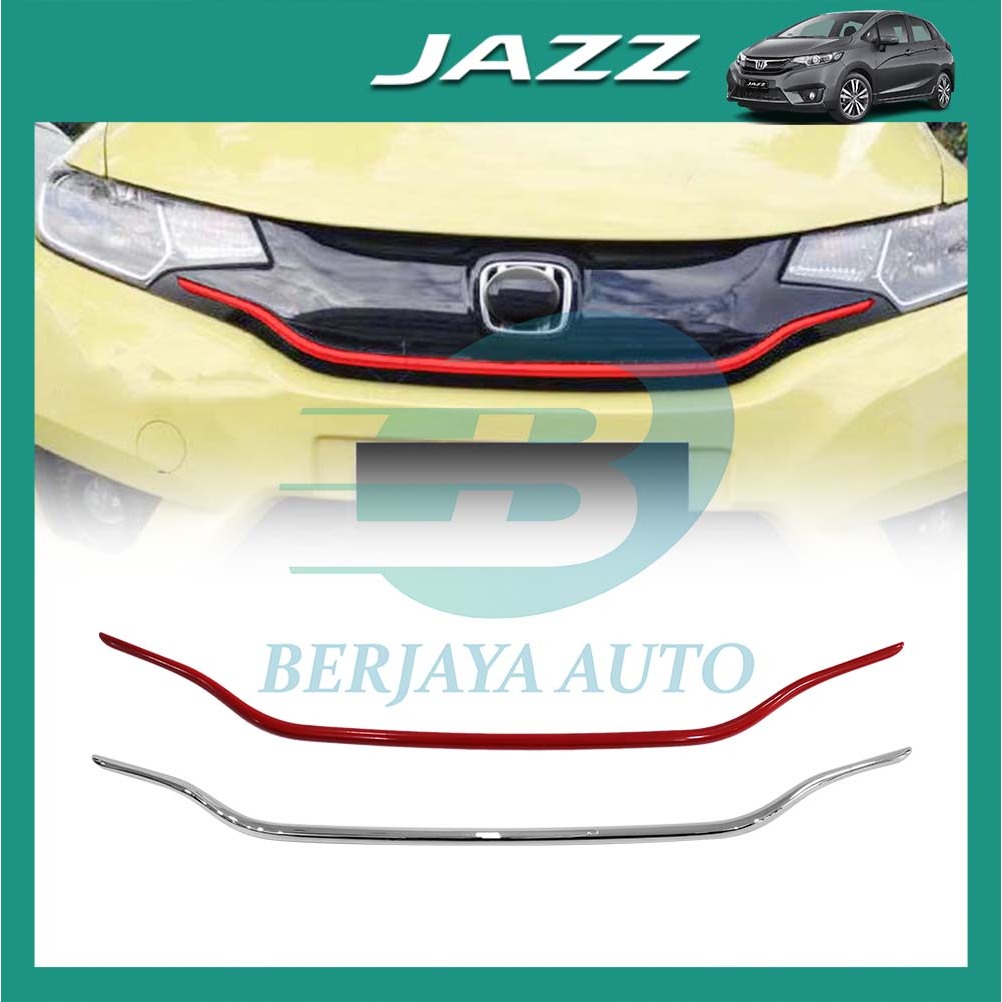 Honda Jazz GK Fit GK GK5 T5A 3rd Front Grill Chrome Lining Front Grill ...