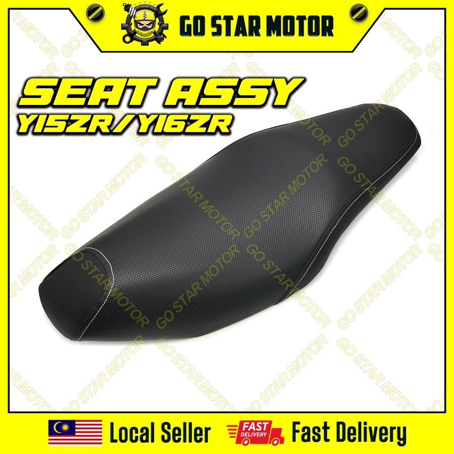 YAMAHA Y15 Y15ZR Y16 Y16ZR RED / WHITE LINE SEAT ASSY CUSHION SEAT ASSY ...