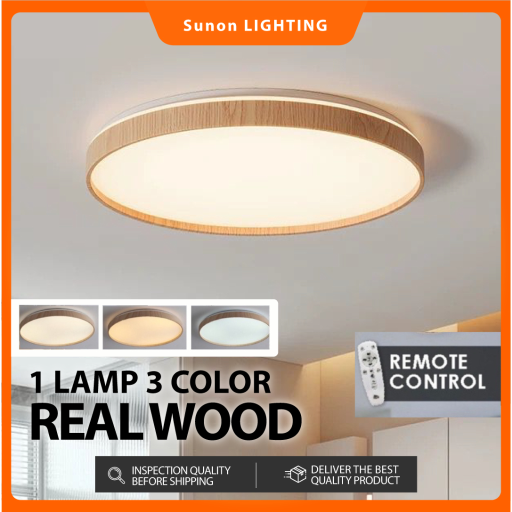 Wood Ceiling Surface Downlight Light Modern LED Panel Light 3 Color ...
