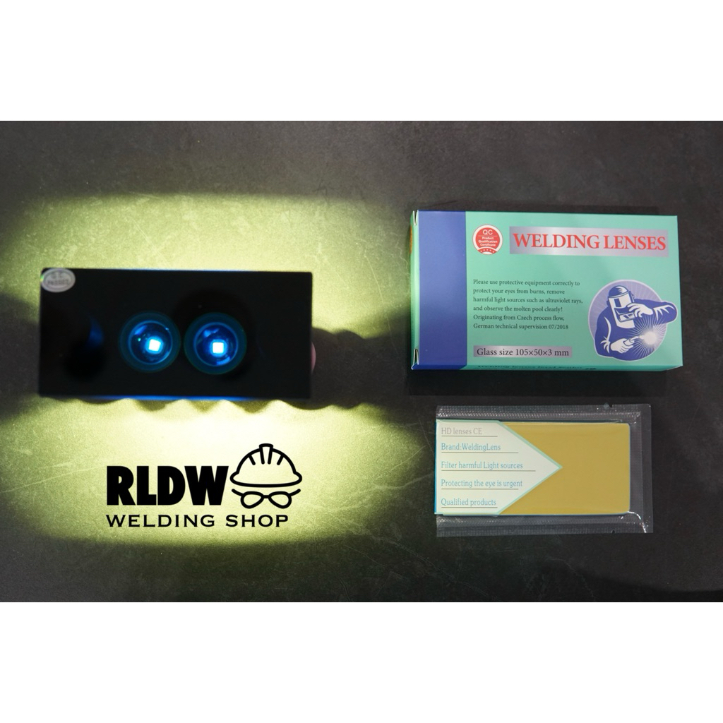 Welding Lens Dark Glass Color Gold Blue cermin welding | Shopee Malaysia