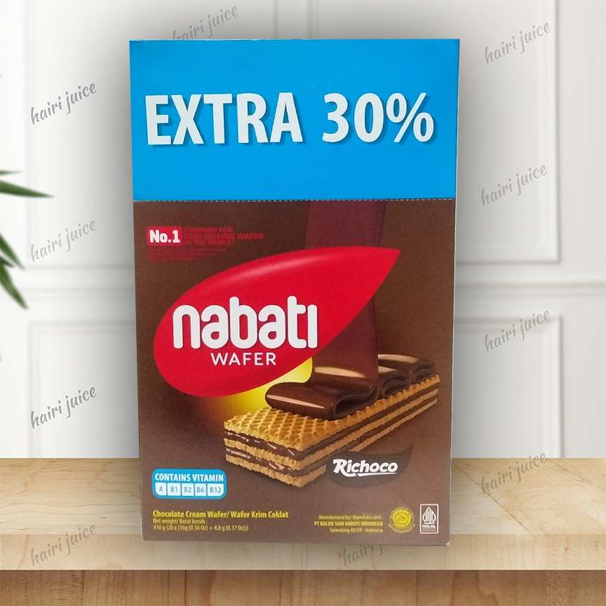 RICHOCO NABATI CHOCOLATE WAFER 16G/20 PKT | Shopee Malaysia
