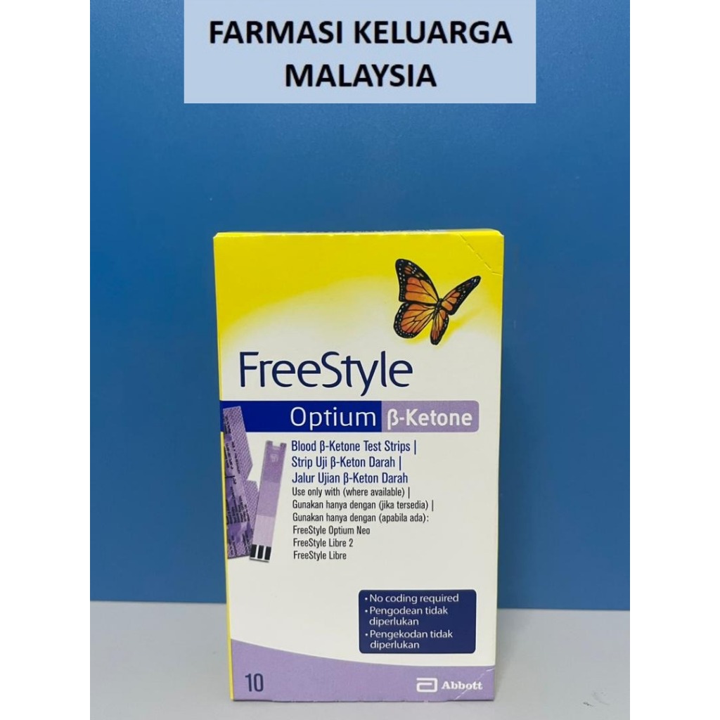 #FarmasiMY Abbott FreeStyle Ketone Test Strips Optium Neo Free Style β ...