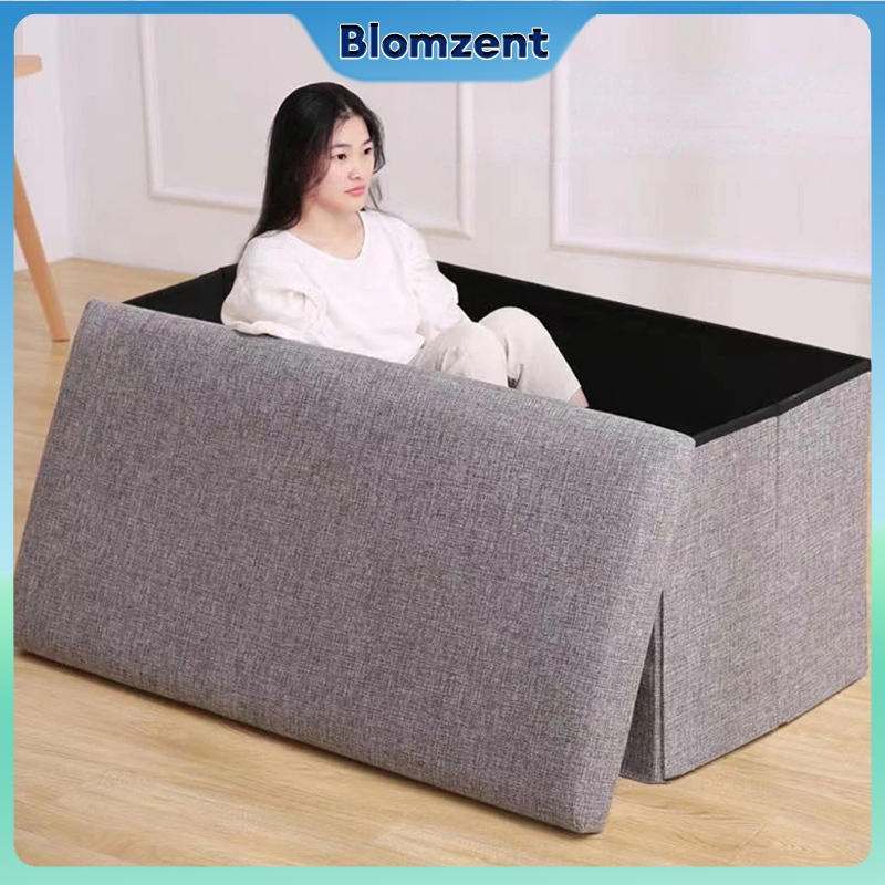 76 x 38 x 38cm Foldable Storage Stool sofa Foldable Home Organizer ...