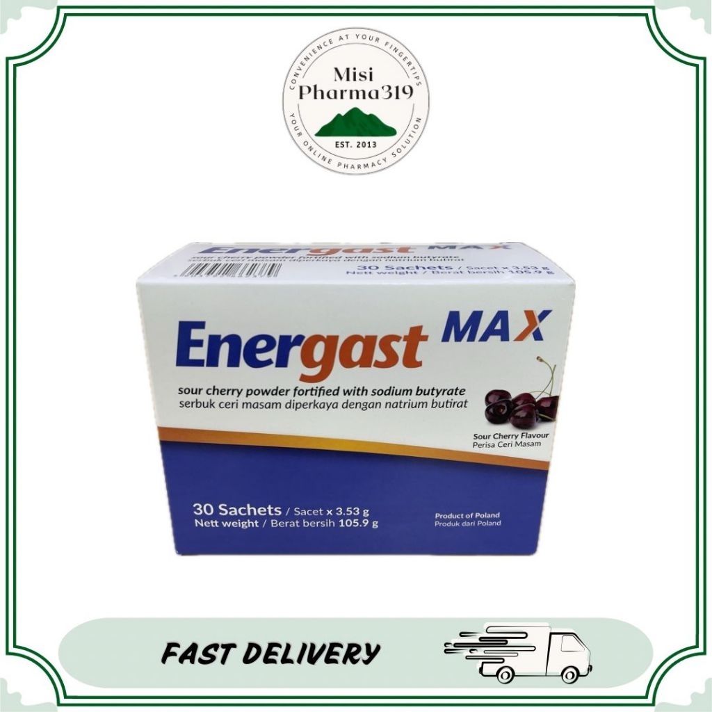 Energast MAX intestine gut health gastric bloating diarrhea Sodium ...